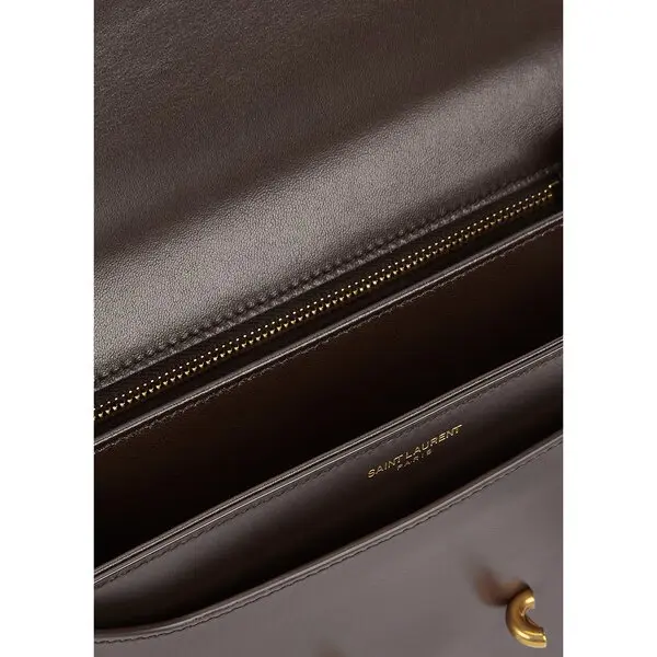 Saint Laurent Maillon Leather Shoulder Bag