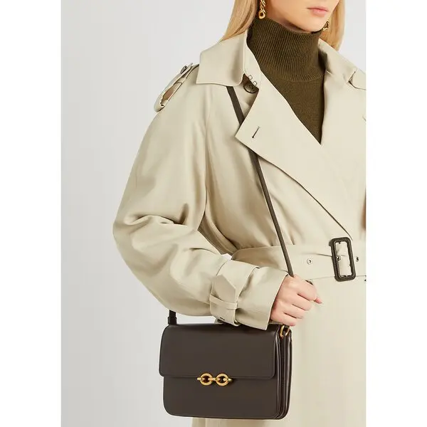Saint Laurent Maillon Leather Shoulder Bag