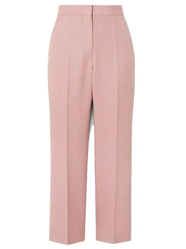 Stella McCartney Carlie Cropped Woven Straight-leg Pants