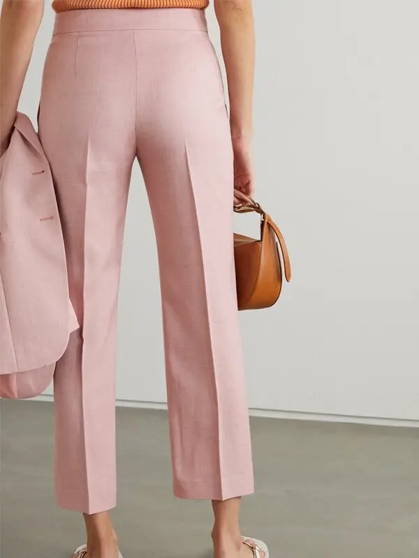 Stella McCartney Carlie Cropped Woven Straight-leg Pants