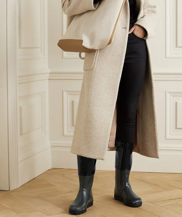 Ludwig Reiter Gardener Rubber And Patent-leather Rain Boots