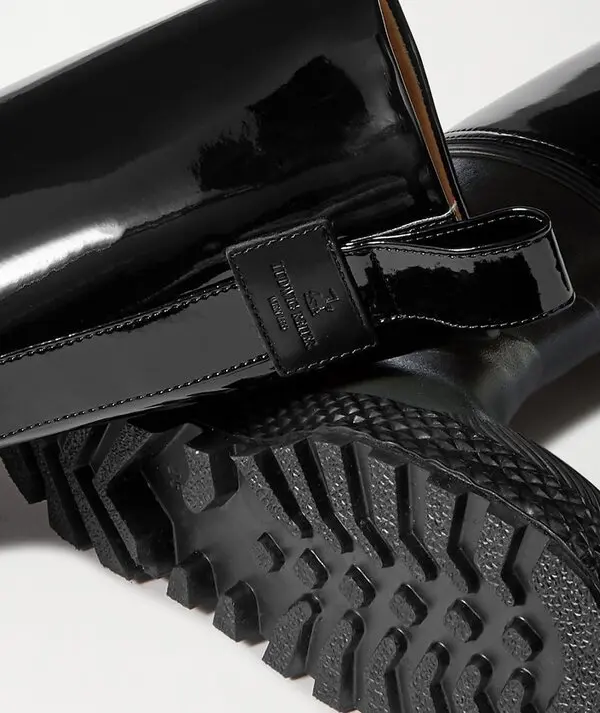 Ludwig Reiter Gardener Rubber And Patent-leather Rain Boots