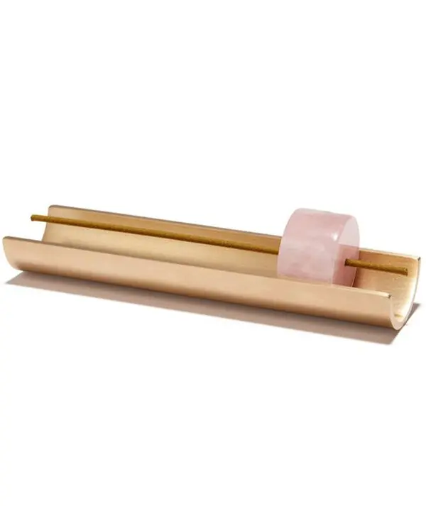 CINNAMON PROJECTS Rose Quartz Burner & Incense Set