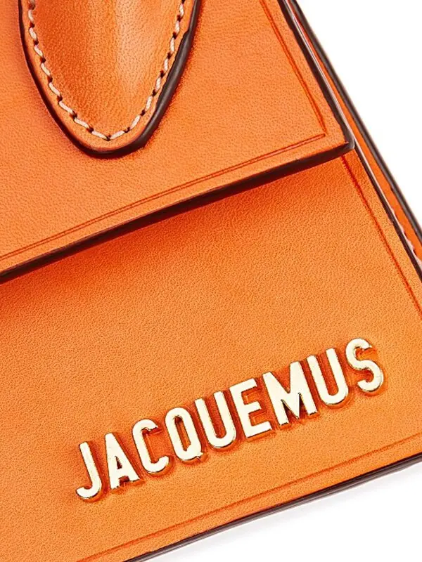 Jacquemus Le Chiquito Orange Leather Top Handle Bag