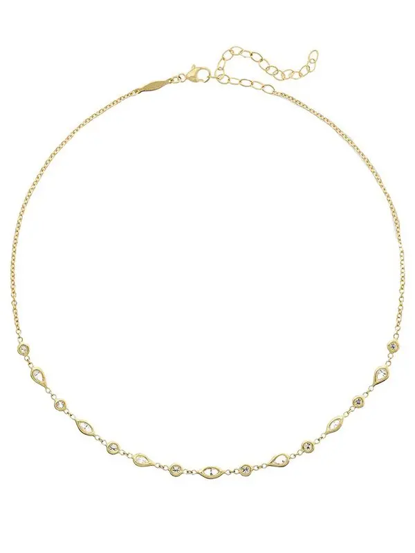 Jacquie Aiche 14-karat Gold Diamond Choker