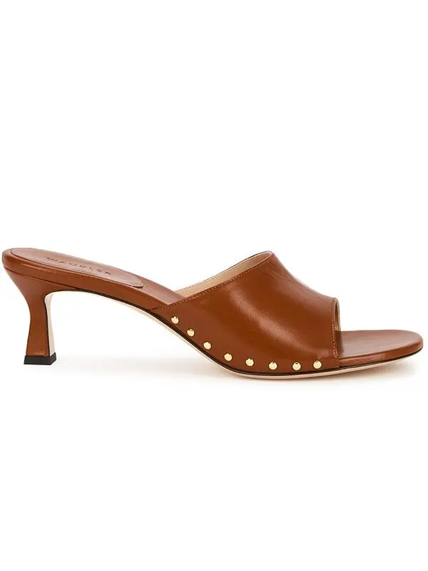 WANDLER Nana 55 Brown Leather Sandals