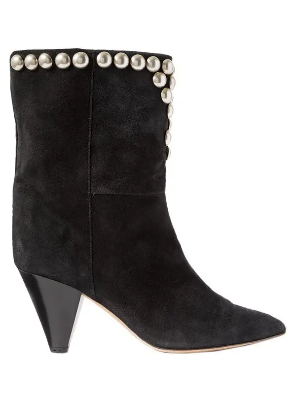 Isabel Marant Lunee Studded Suede Ankle Boots