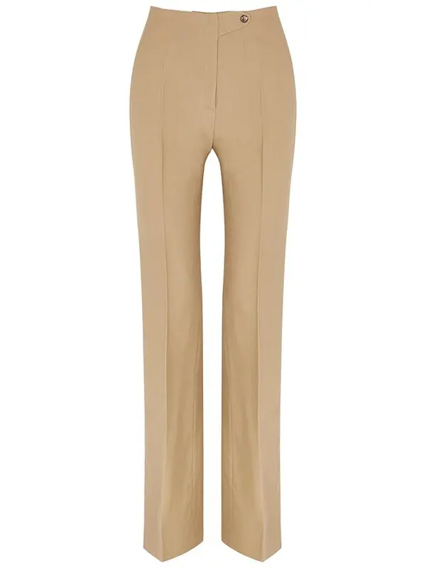 PETAR PETROV Haley Camel Wool-blend Trousers