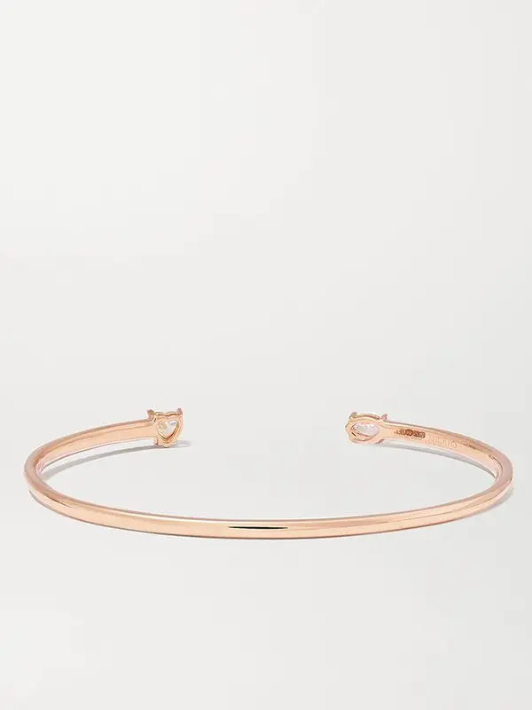 ANITA KO 18-karat Rose Gold Diamond Cuff