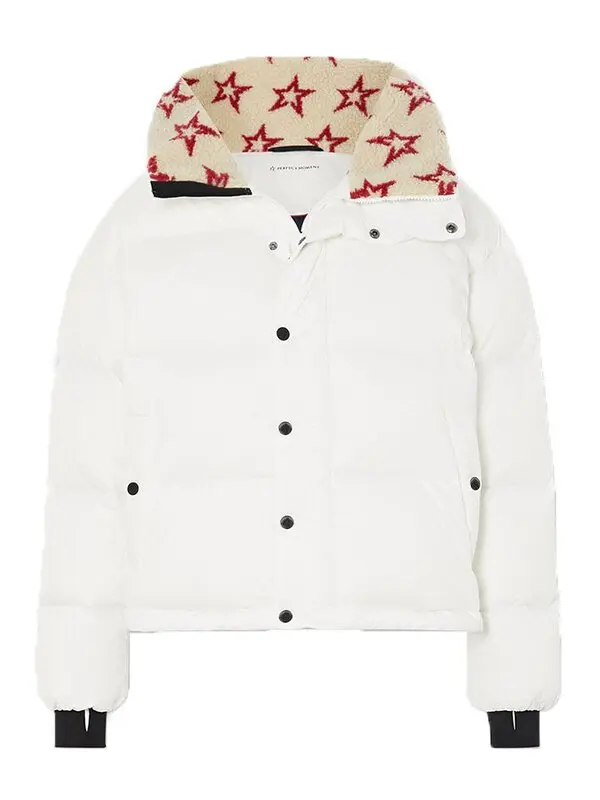Perfect Moment Oslo Printed Faux Fur-trimmed Quilted Down Ski Jacket