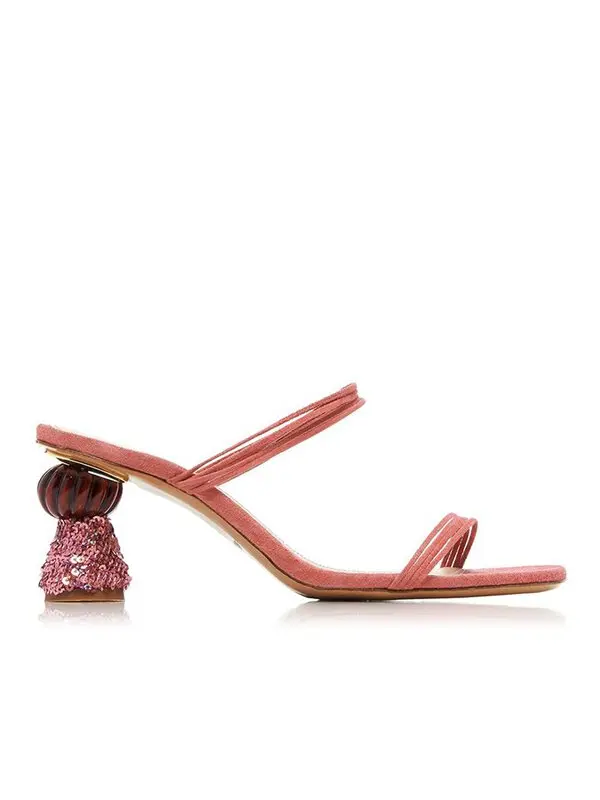 Jacquemus Vallena Suede Mules