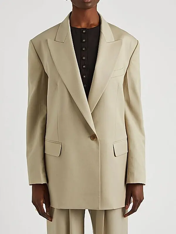 LOW CLASSIC Sand Wool Blazer