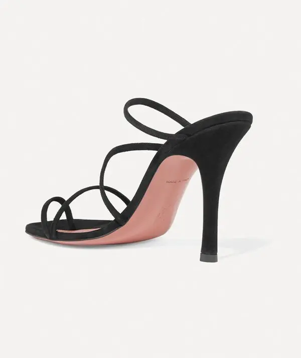Amina Muaddi Naima Suede Sandals
