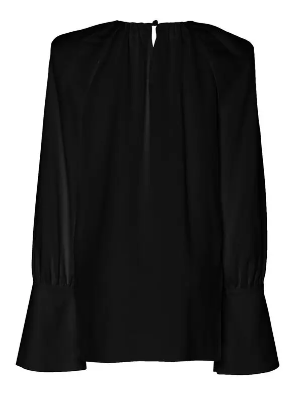 Khaite Kirsty Cutout Crepe De Chine Top