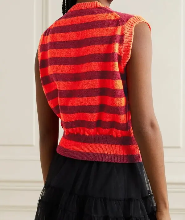 MOLLY GODDARD Claus Striped Wool Tank