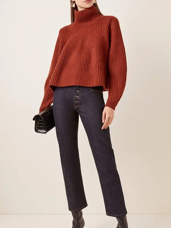 Khaite Denney Cashmere Turtleneck Sweater