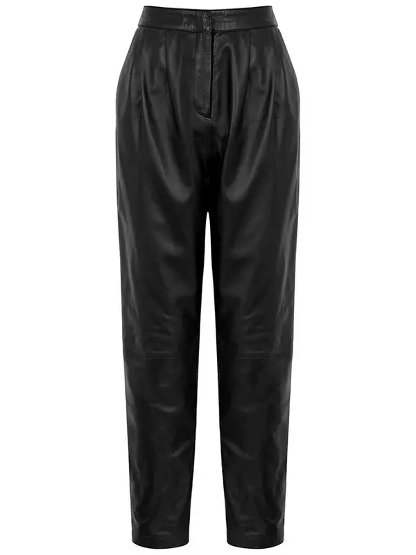 LOULOU STUDIO Palaos Black Leather Trousers