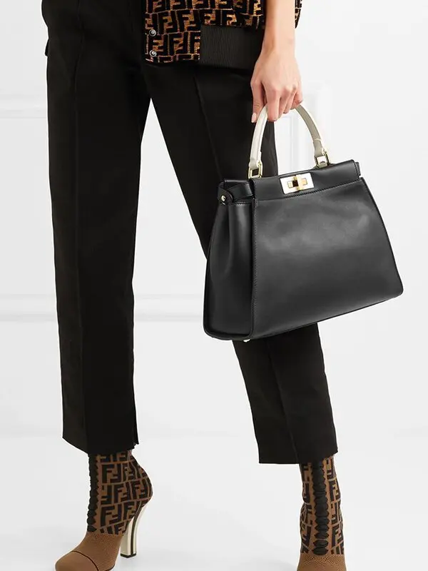 Fendi Peekaboo Leather Tote