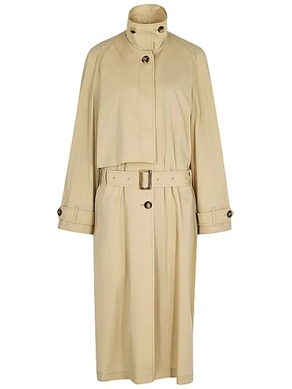 LOW CLASSIC Sand Cotton-blend Trench Coat