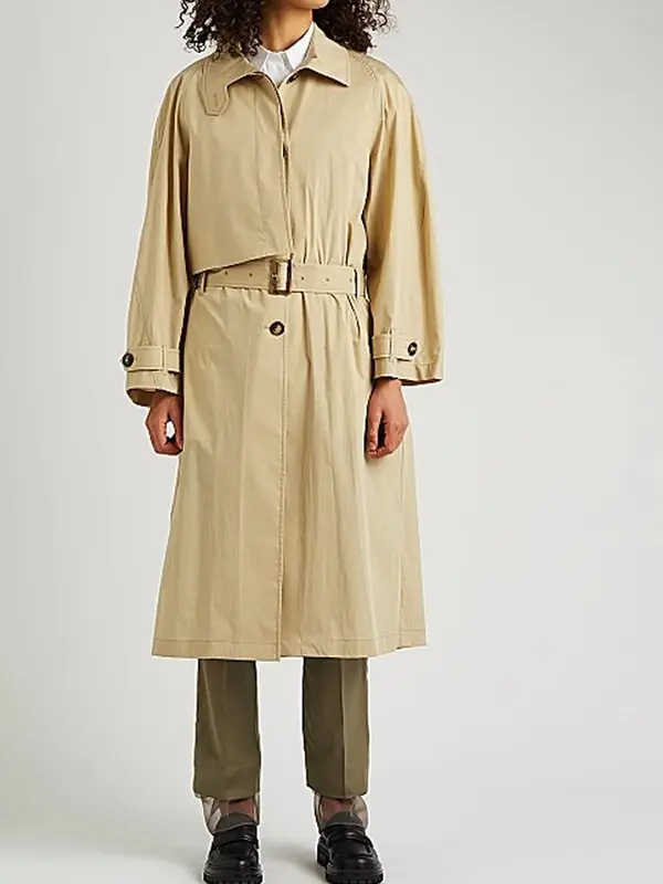LOW CLASSIC Sand Cotton-blend Trench Coat