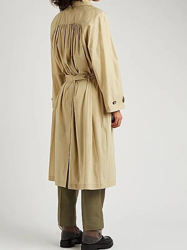 LOW CLASSIC Sand Cotton-blend Trench Coat