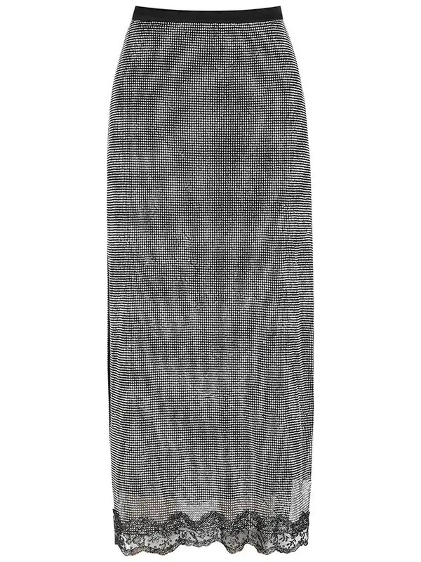 CHRISTOPHER KANE Crystal-embellished Midi Skirt