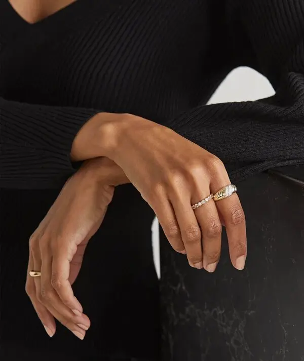STONE AND STRAND Le Grande Cupola 10-karat Gold Diamond Ring