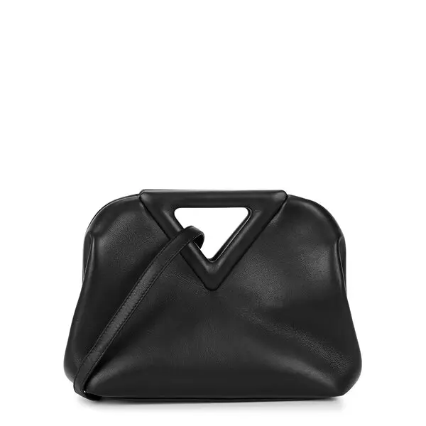 Bottega Veneta Point Small Leather Clutch