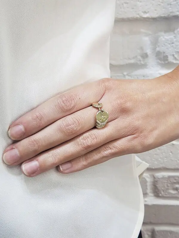 NOUVEL HERITAGE Yellow Gold Sparkles Diamond Ring