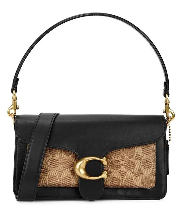 COACH Tabby 26 Black Leather Shoulder Bag
