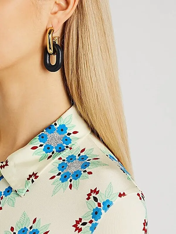 Rabanne Xl Link Gold-tone Drop Earrings