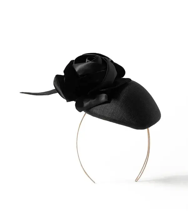 Philip Treacy Embellished Satin And Straw Fascinator