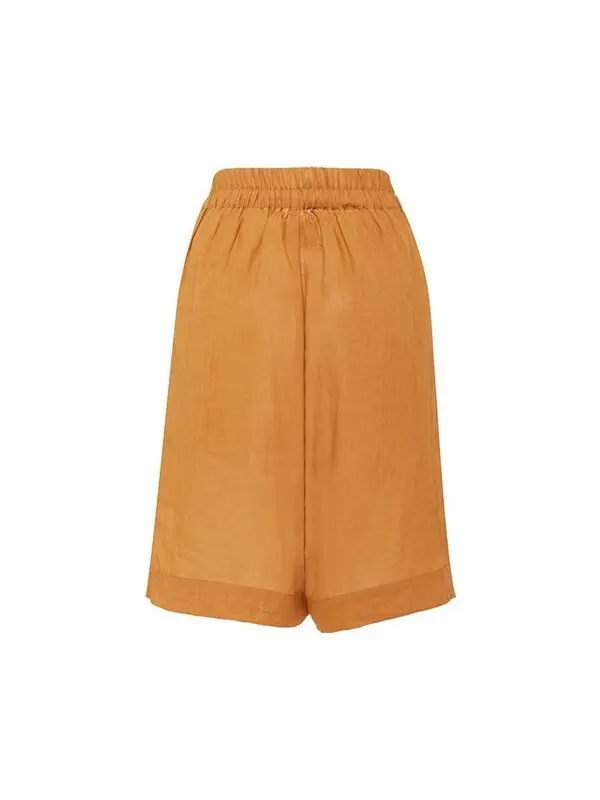 Anemone High-rise Ramie Shorts
