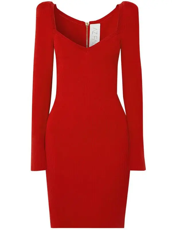 AZ FACTORY Mybody Ribbed Stretch-knit Mini Dress