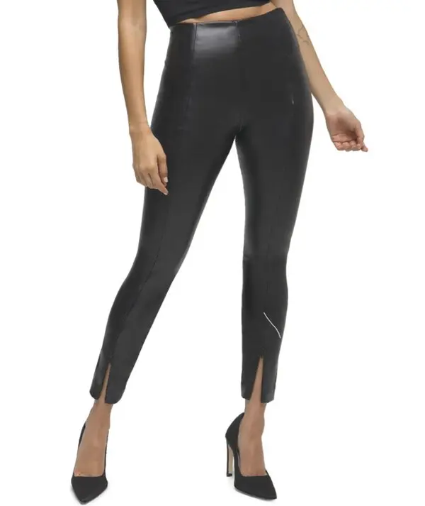 Good American Boss High Waist Faux Leather Leggings