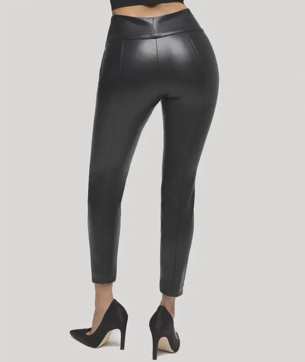 Good American Boss High Waist Faux Leather Leggings