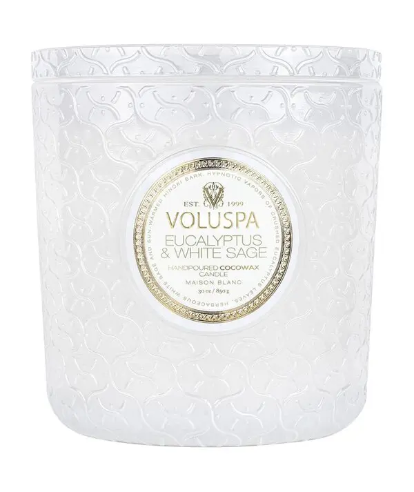 Voluspa Eucalyptus And White Sage Candle