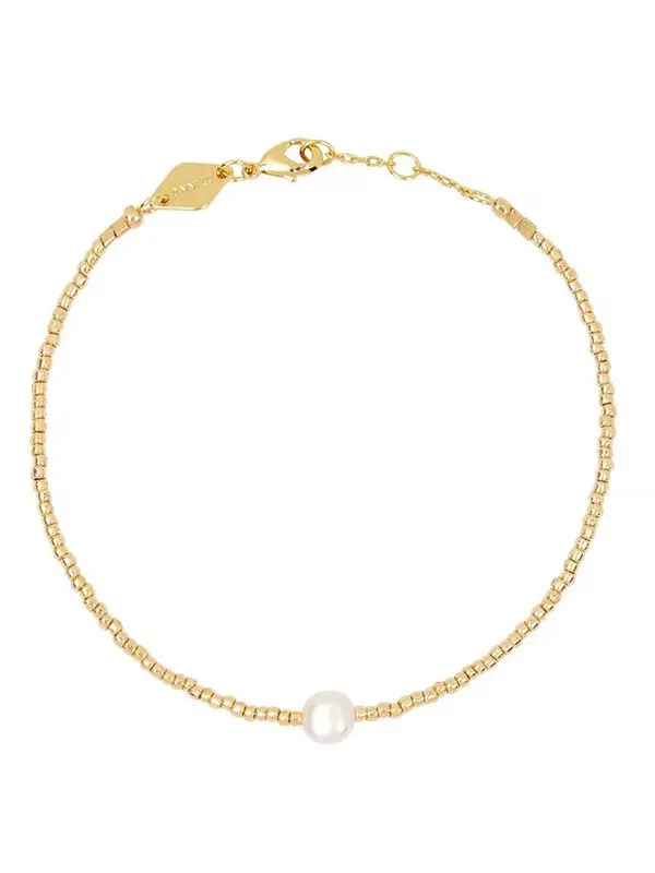 Anni Lu Pearly 18kt Gold-plated Beaded Bracelet