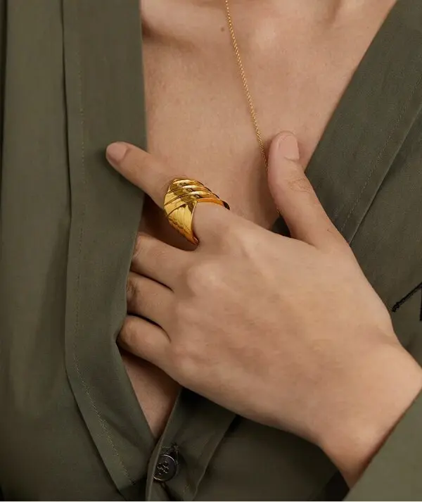 LEDA MADERA Susan Gold-plated Ring