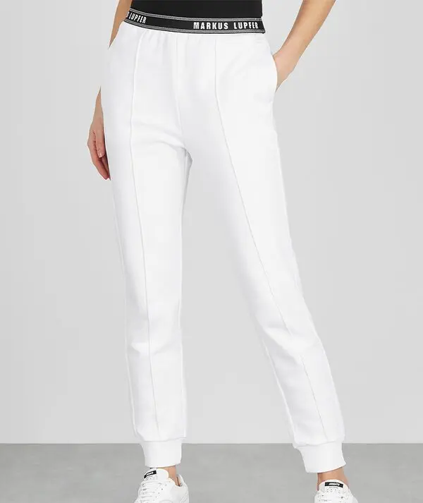 Markus Lupfer Hayden White Slim-leg Cotton Sweatpants