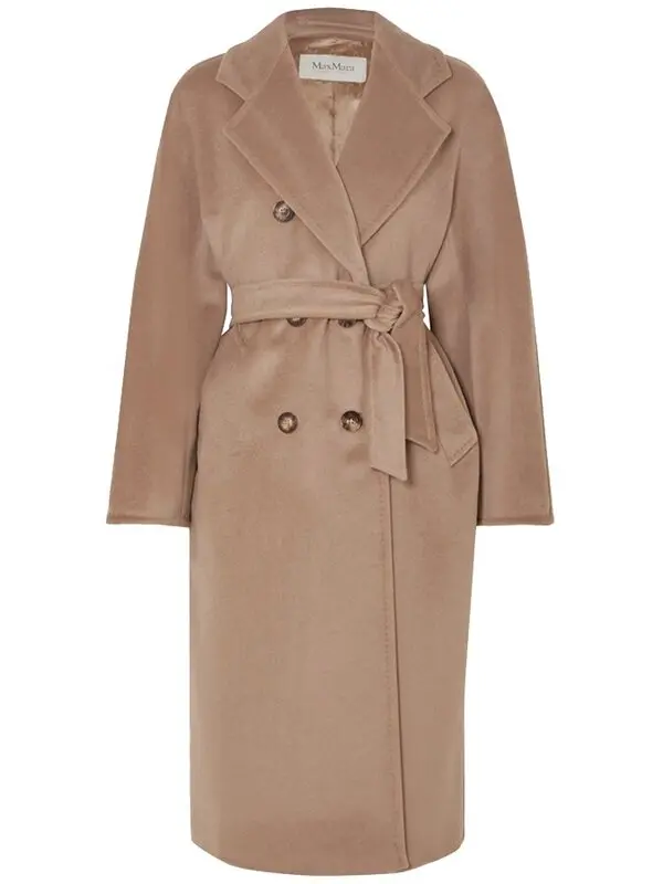 Max Mara 101801 Icon Double-breasted Wool And Cashmere-blend Coat