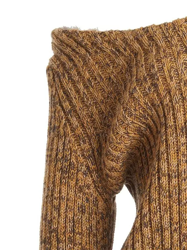 CHRISTOPHER KANE Merino Wool Cut-out Turtleneck Sweater