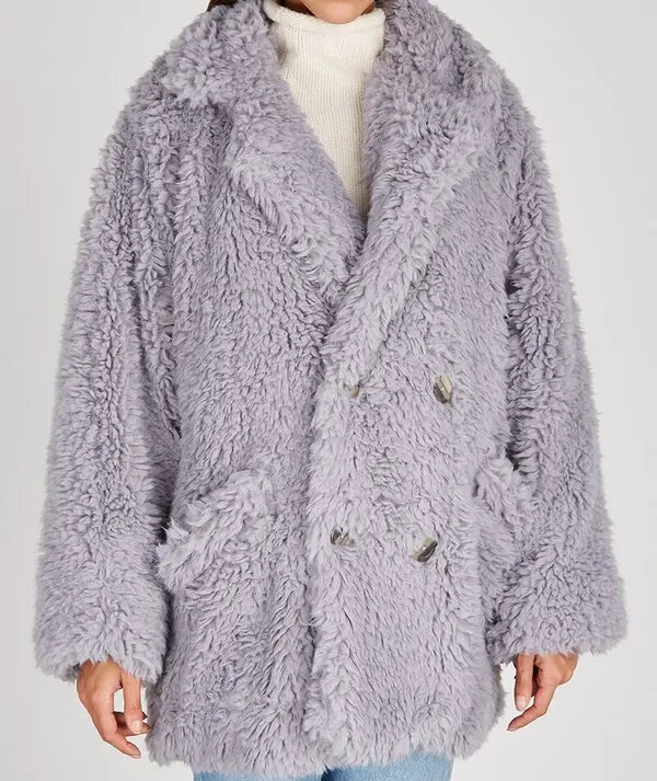Free People Honeypie Faux Shearling Coat
