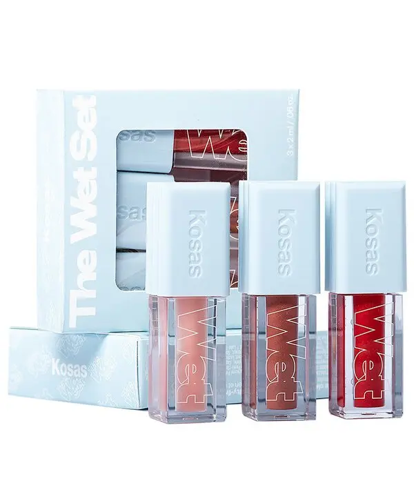 KOSAS Mini Wet Set Lip Oil Trio
