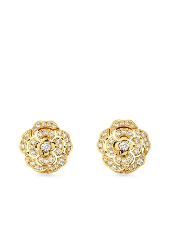 Chanel Bouton De Camélia Earrings