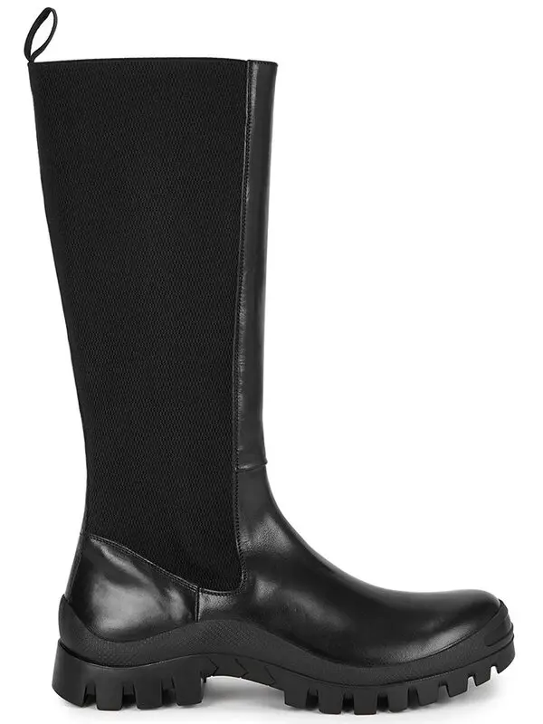 ATP ATELIER Bitonto Black Leather Knee-high Boots