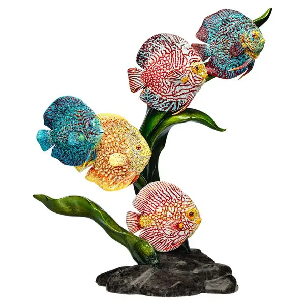 SWAROVSKI Amazonia Discus Fish Figurine - Multicolored