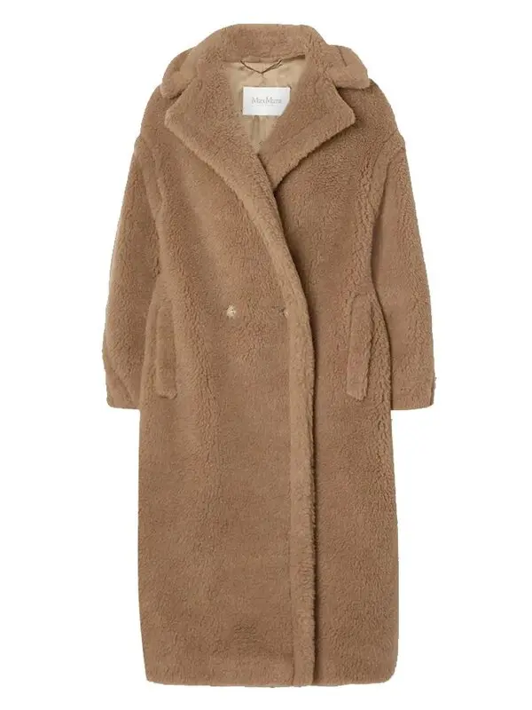 Max Mara Teddy Bear Icon Camel Hair And Silk-blend Coat