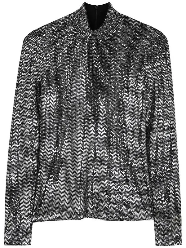 Rosetta Getty Sequinned Jersey Top