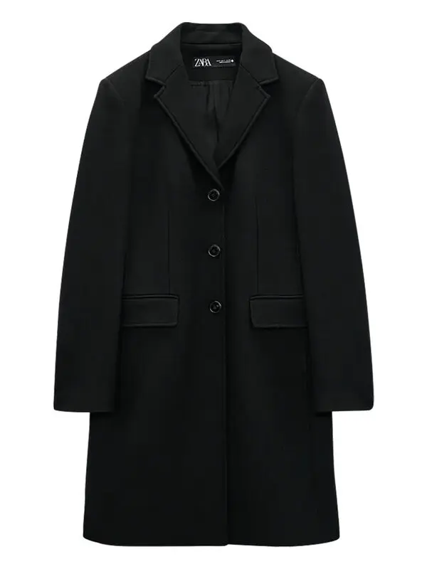 Zara Menswear Style Wool Coat